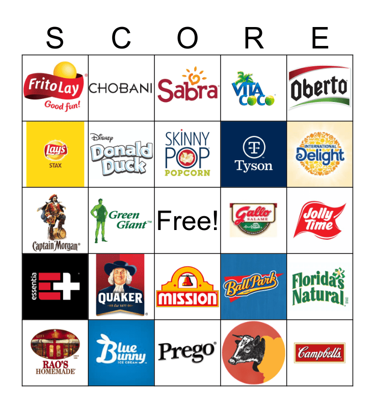 Score Great Deals Bingo Card