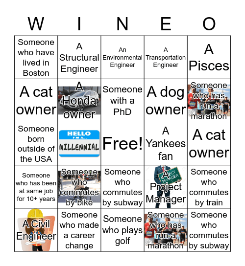 Missy's WIne Bingo Card
