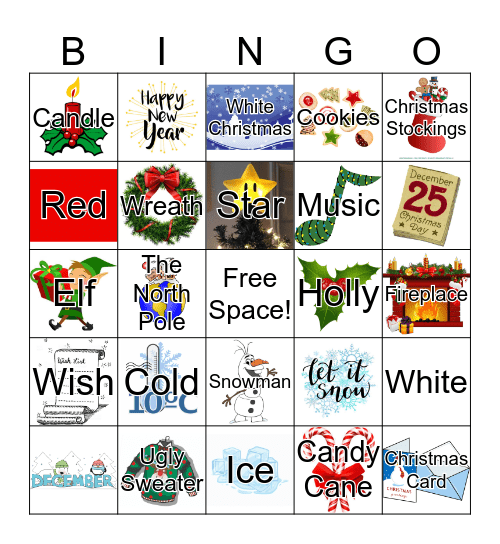 Christmas BINGO Card
