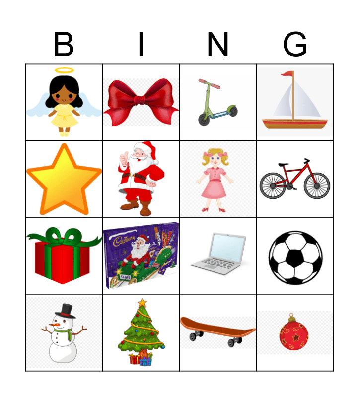 An Nollaig Bingo Card