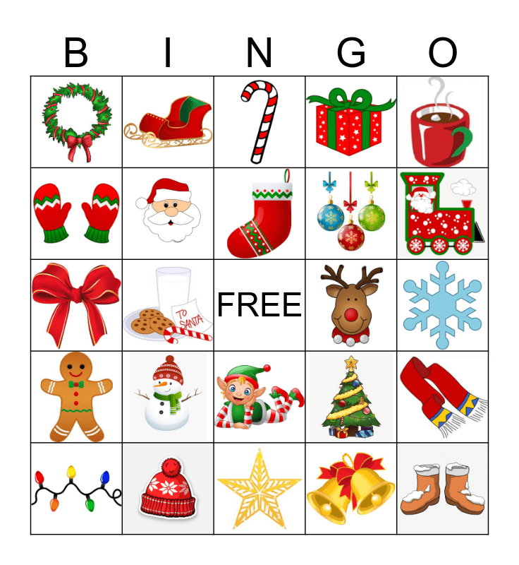 Happy Holidays Bingo Card