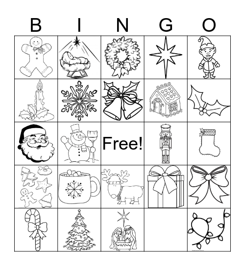 Christmas BINGO Card