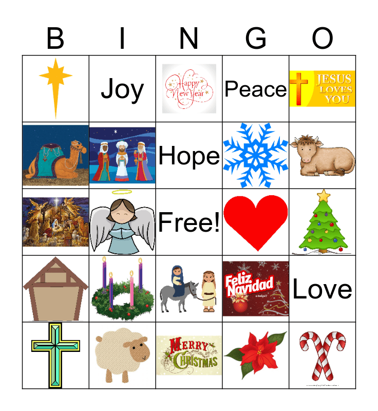 Advent Bingo Card