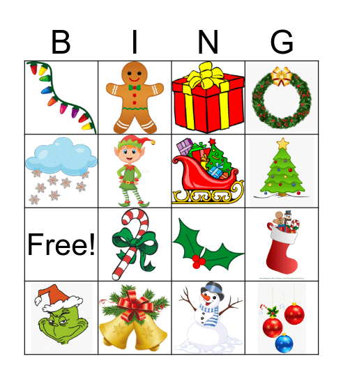 Happy Holidays! Bingo Card