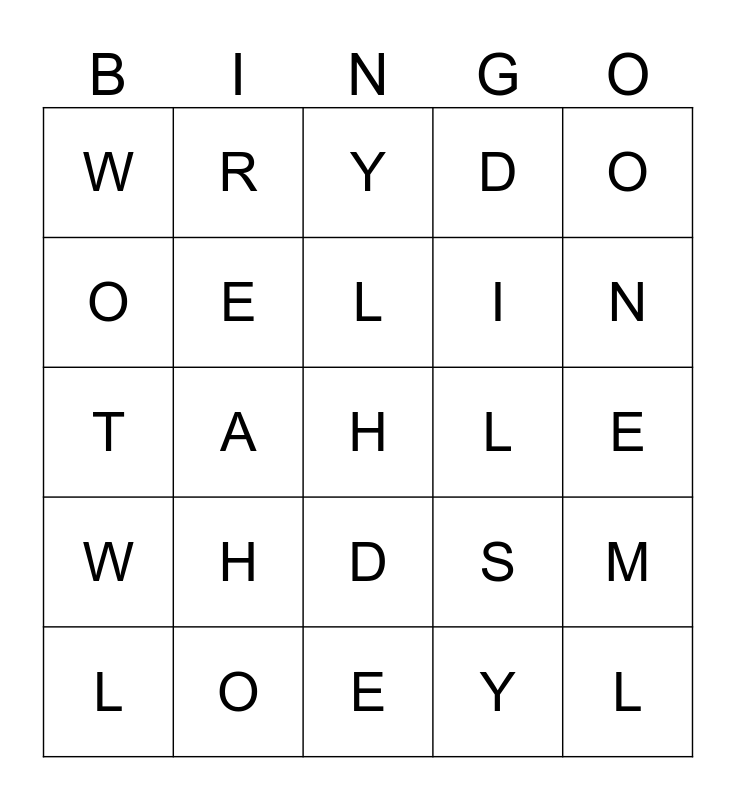 AFL Holiday Party 2019 Bingo Card