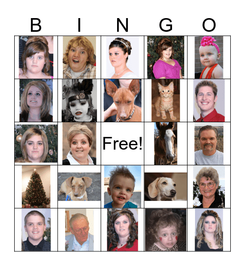 2019 FLASHBACK KEYES FAMILY CHRISTMAS Bingo Card