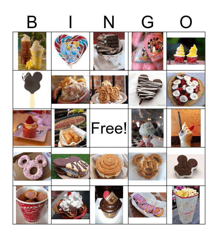 Magic Kingdom Bingo Card