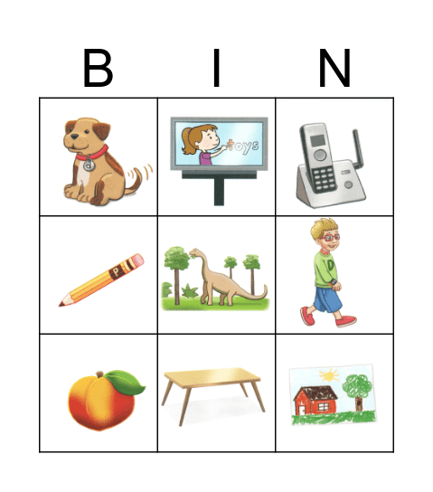 Let's Go Begin 1 Bingo Card