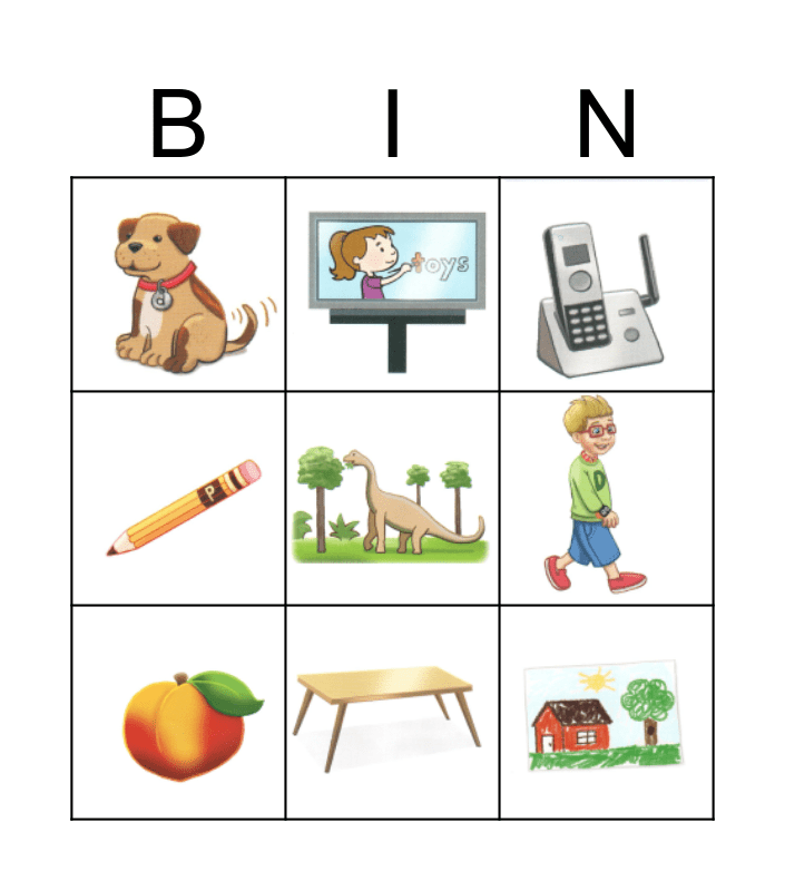 Let's Go Begin 1 Bingo Card