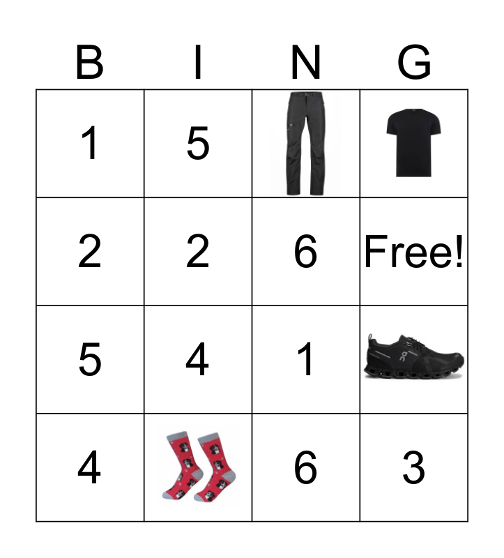 Vocabulary Review Bingo Card