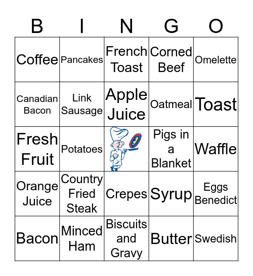 The Original Pancake House Bingo Card