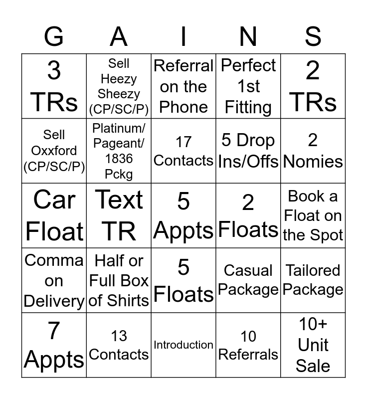 BEST MONTH YET Bingo Card