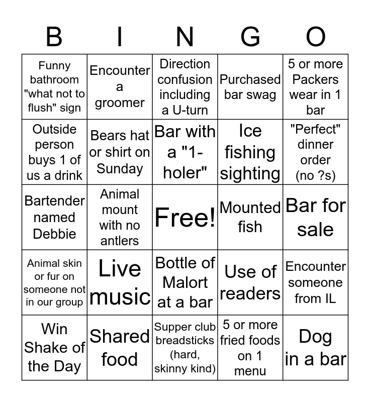 Sled Life ~ 2020 Bingo Card
