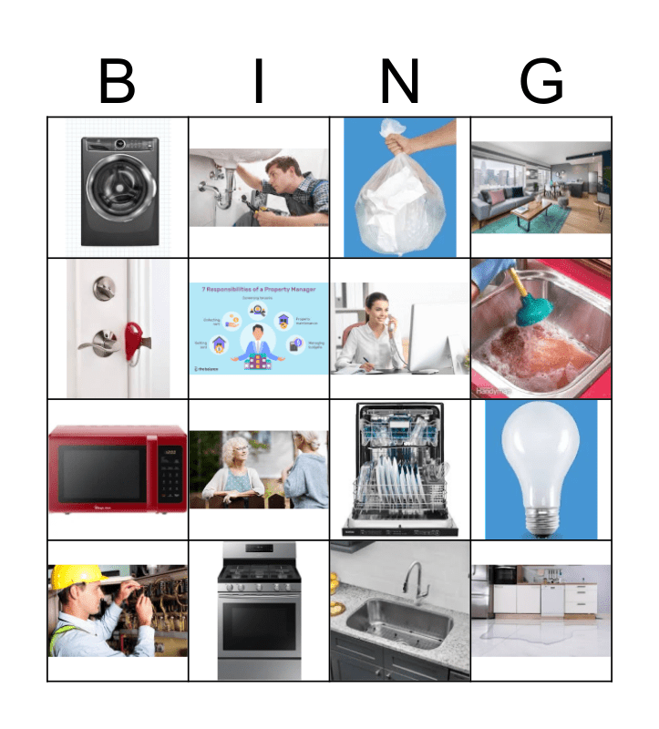Daily Living Bingo Card