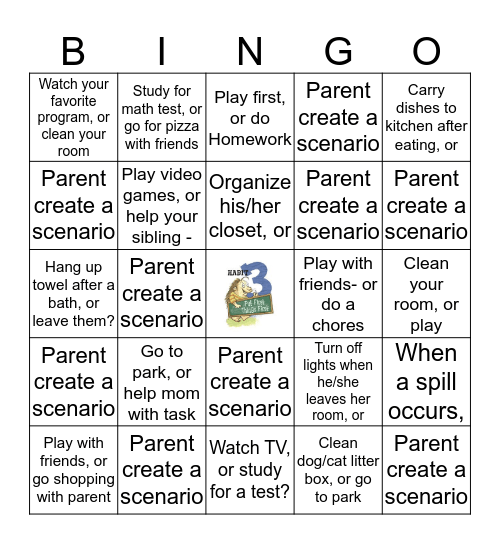 Leader in Me Habit 3 Bingo Card