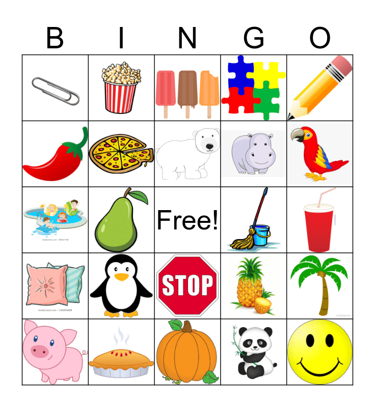 /p/ Bingo Card