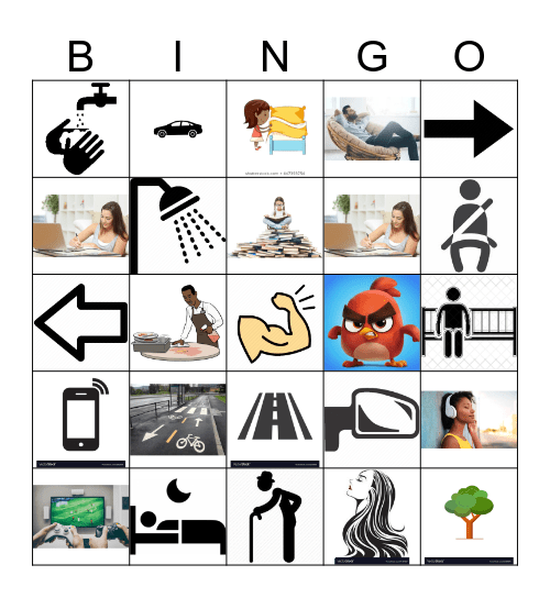 Daily routine Bingo Card