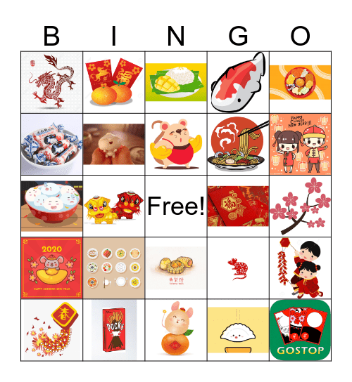 LUNAR NEW YEAR Bingo Card