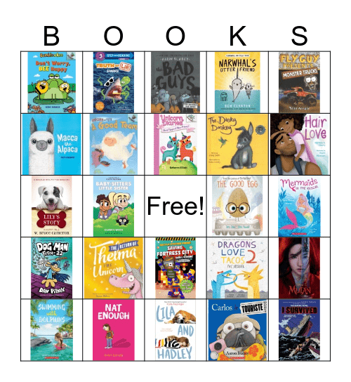 Book Fair Bing Bingo Card