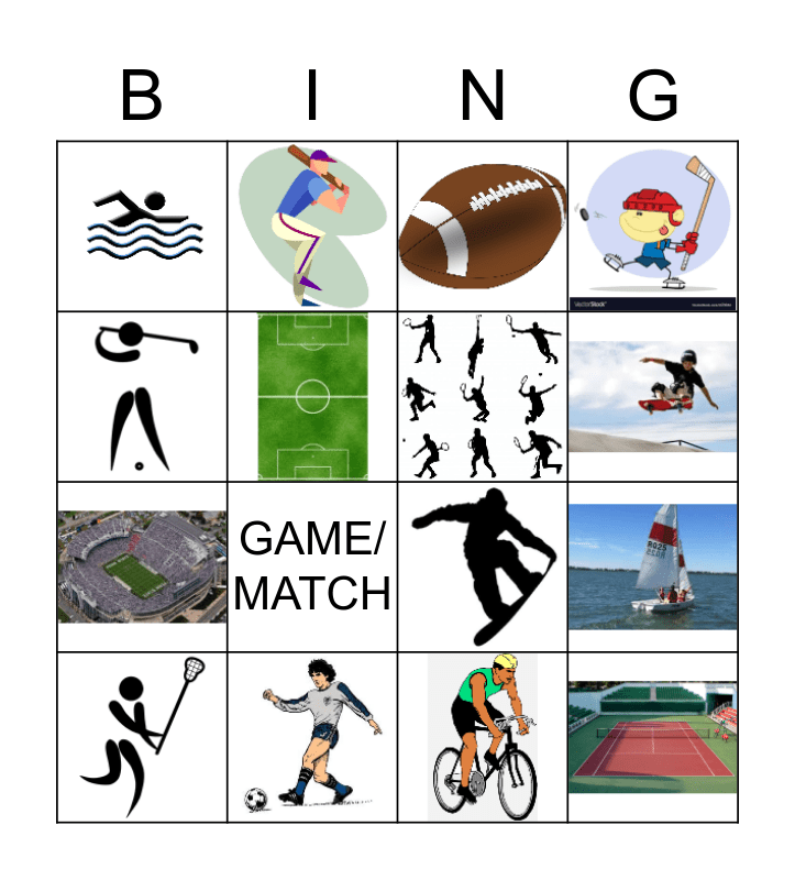 Los deportes Bingo Card
