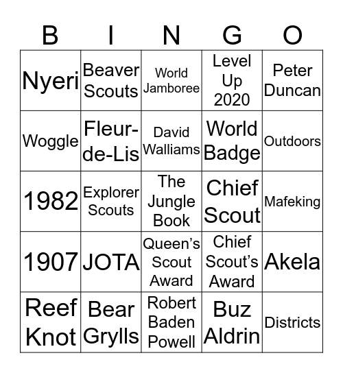 Loughborough Founders Day 2020 Bingo Card