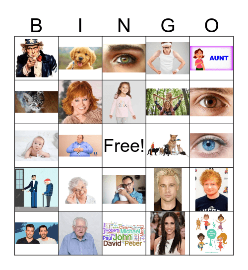 Mi Familia Bingo Card