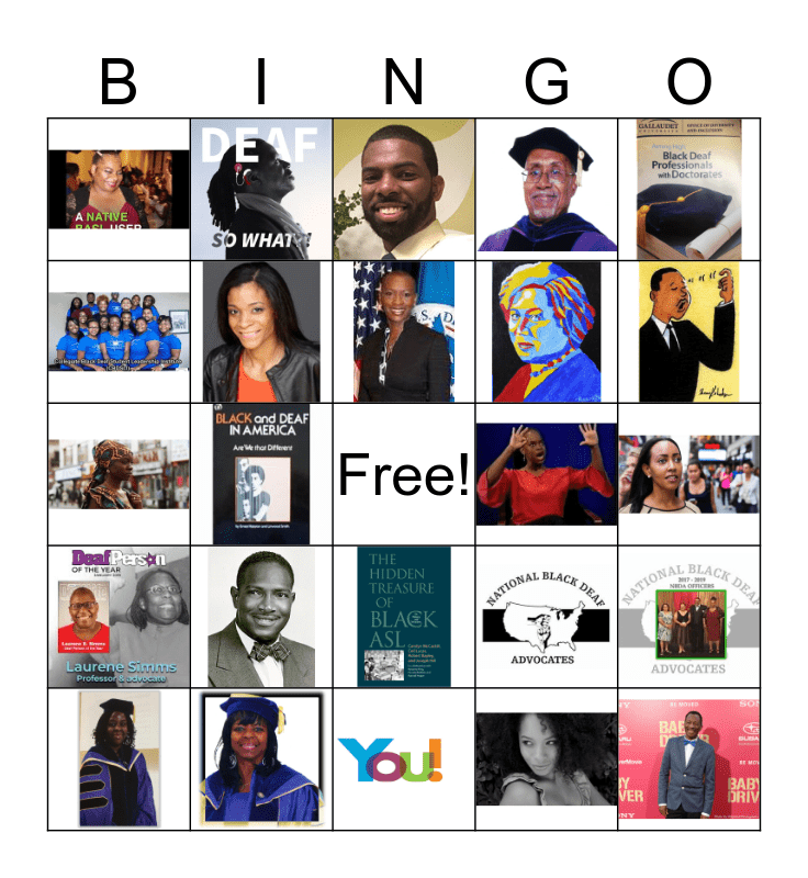 Black Deaf Pride! Bingo Card
