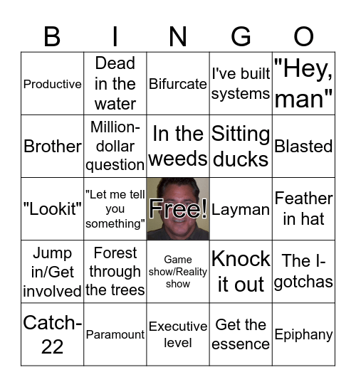 Dean Bingo Card