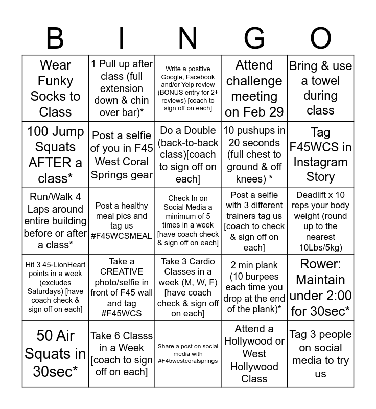 Craig's C25 BINGO Weeks 3&4 Bingo Card