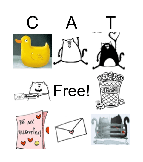 Love, Splat Bingo Card