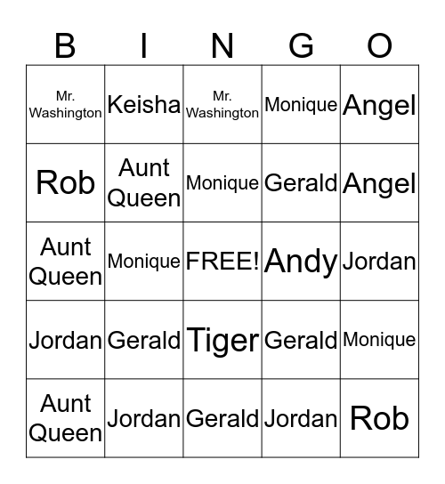 Forged by Fire Bingo Card