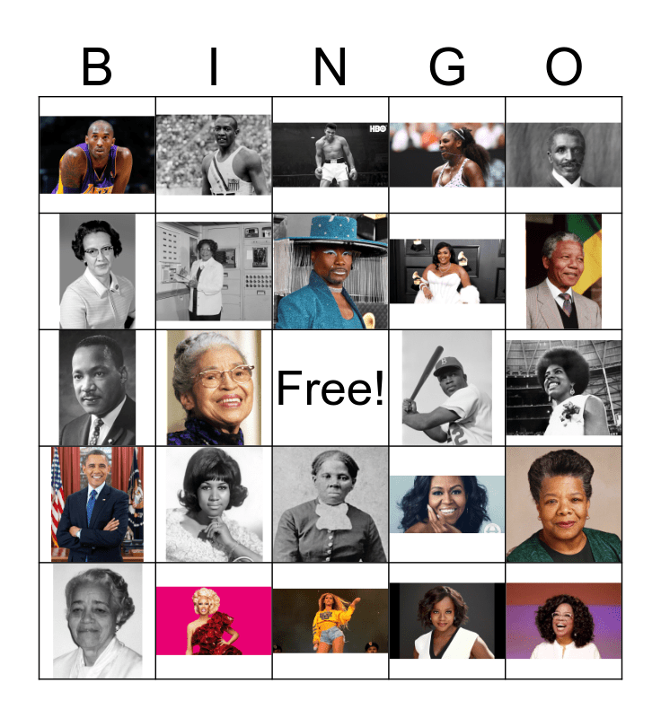 BHM Bingo! Bingo Card