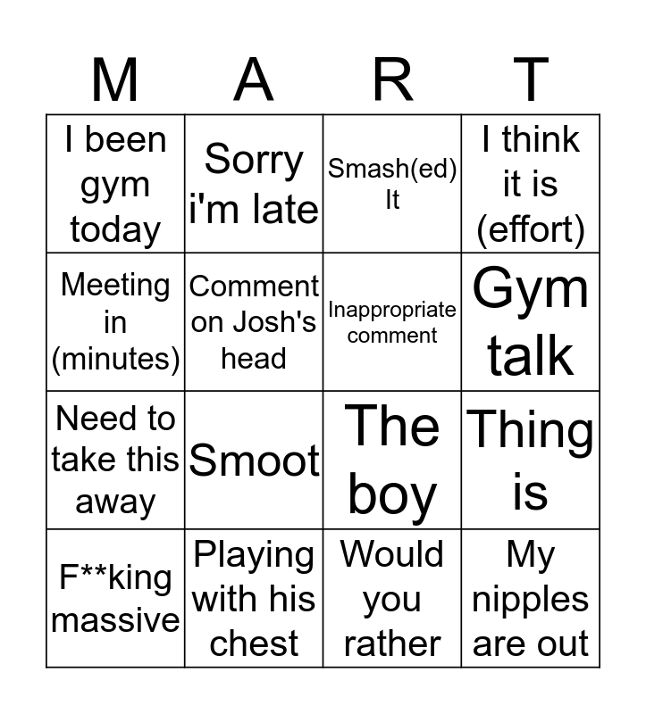 Mingo Bingo Card
