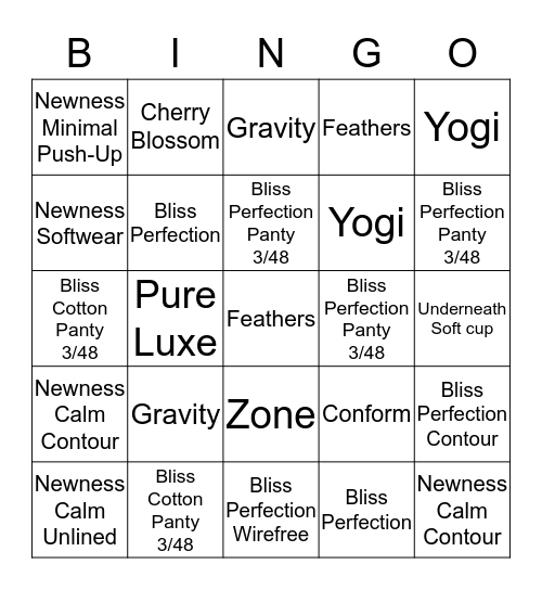 NATORI Bingo Card