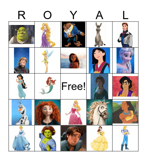Royal Bingo Card