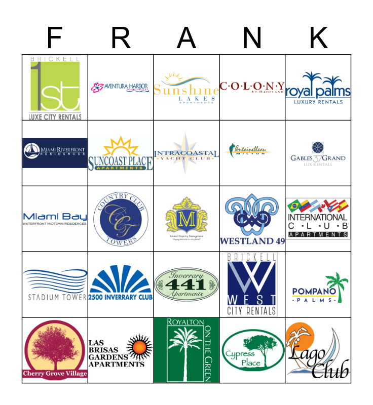 UPM BINGO Card
