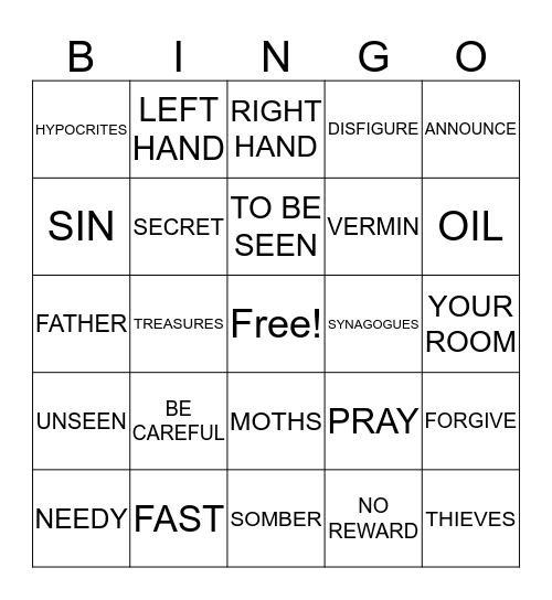 FPM BINGO Card