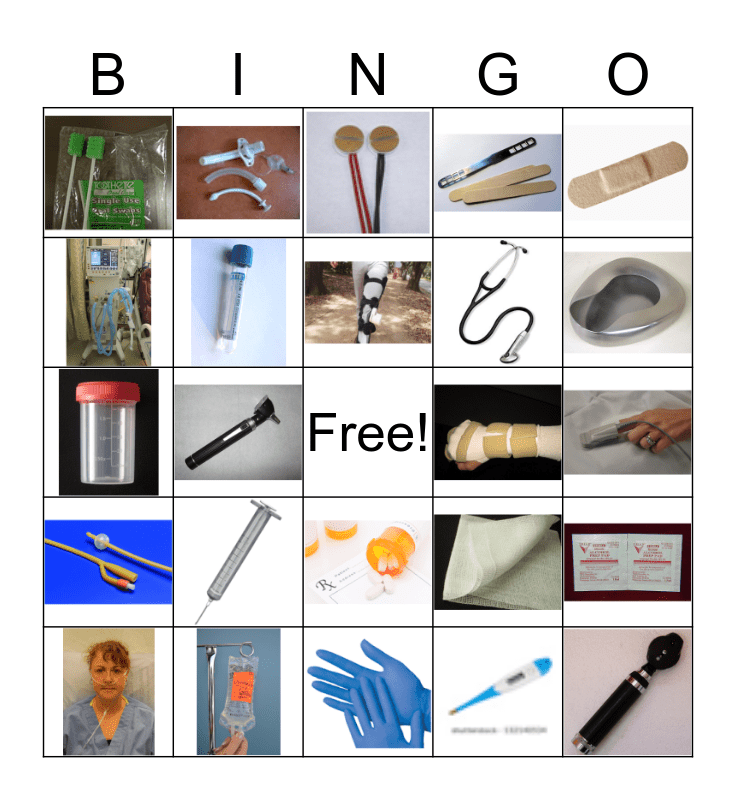 Medical Play Bingo Card