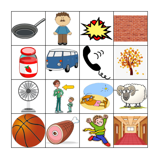 Glued Sound Bingo Card