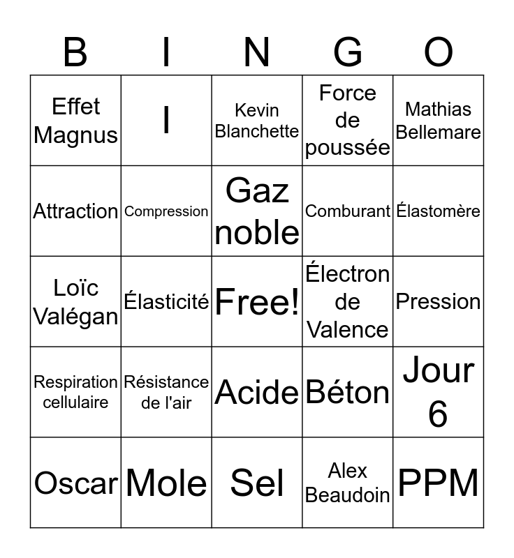 Bingo ATS/SE Bingo Card