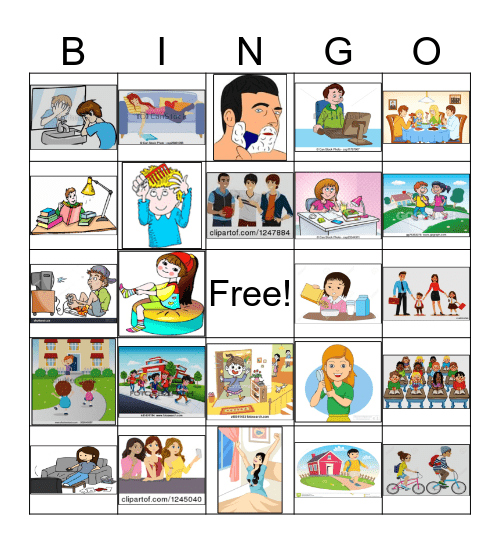 MORNING / AFTERNOON ACTIVITIES Bingo Card