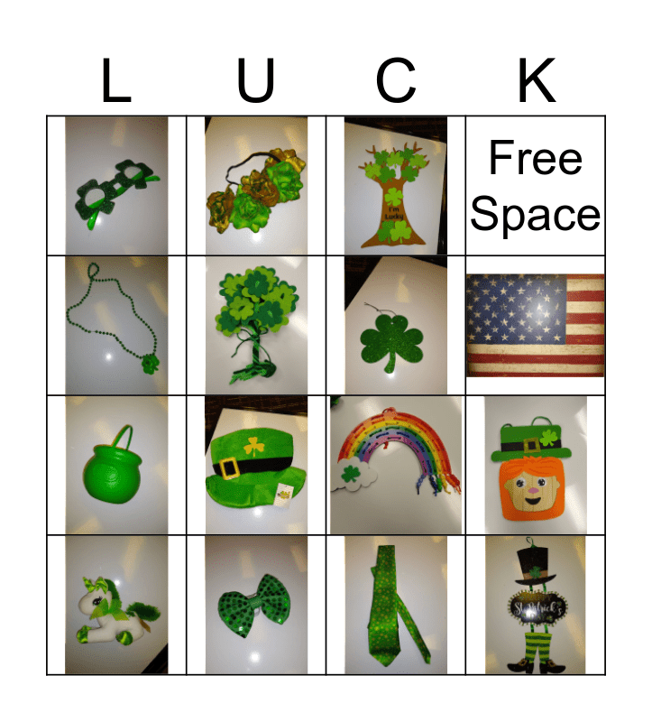 Lucky Leprechaun Scavenger Hunt Bingo Card