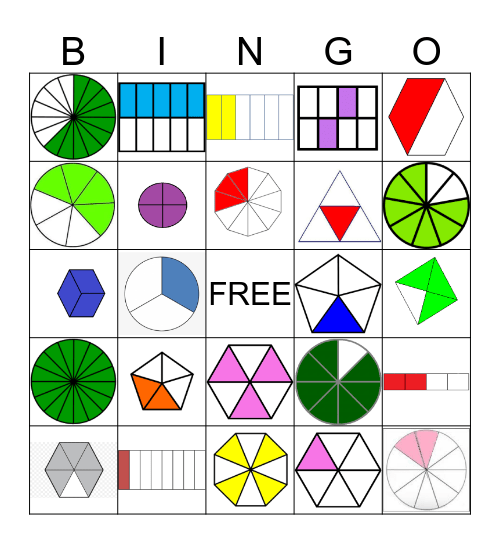 Simplifying Fractions Bingo Card