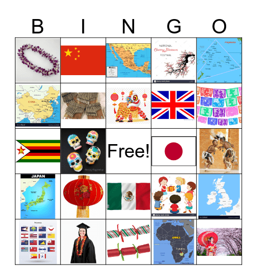 Celebrations around the World Bingo Card