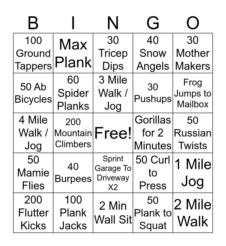 iStroll Warner Robins BINGO!! Bingo Card