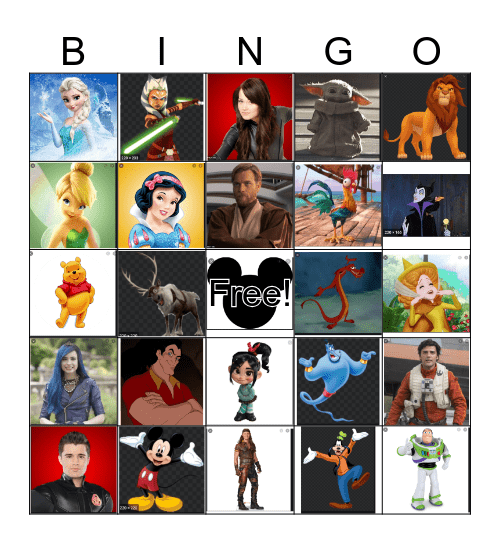 Disney Bingo! Bingo Card
