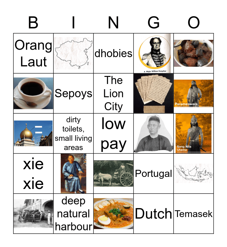 P4 Social Studies Bingo Card