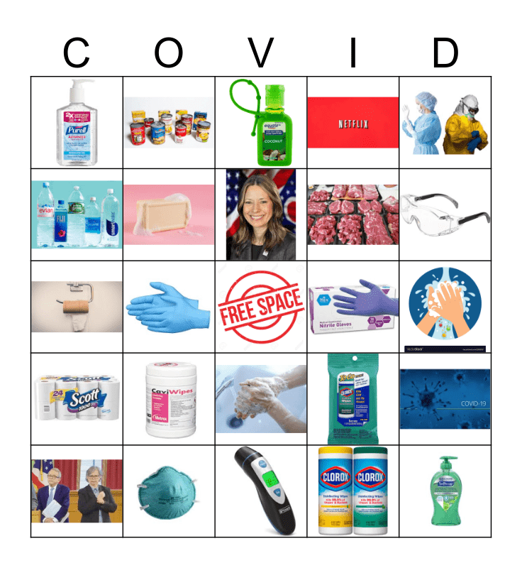 COVID-19 Bingo Card
