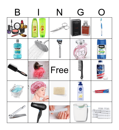 Personal Hygiene Bingo Card