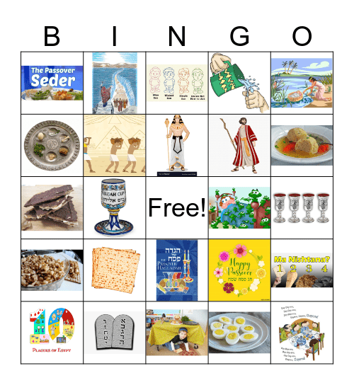 Passover Bingo Card